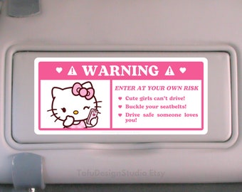 Treat Yourself Kindly Self Care Airbag Warning Sticker Car Caution ...