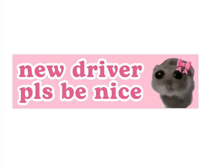 This is Who Youre Angry at Sad Hamster Car Bumper Sticker Crying Funny ...