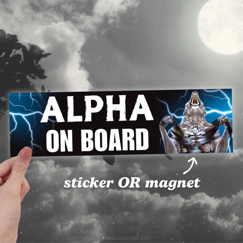 Funny Wolf Bumper Stickers - Etsy UK