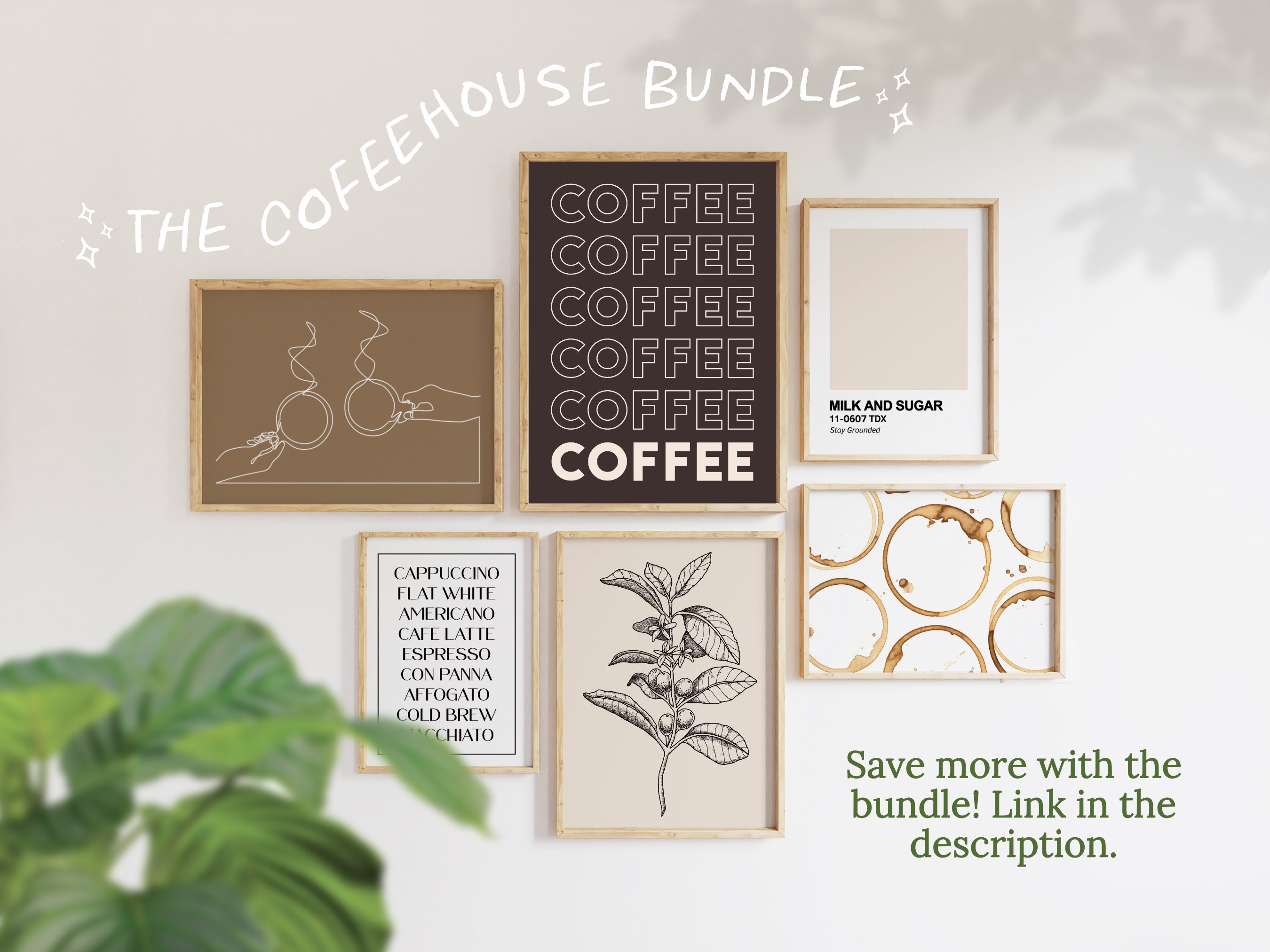Black Coffee Paint Swatch | Modern Minimalist Coffee Bar Poster for ...