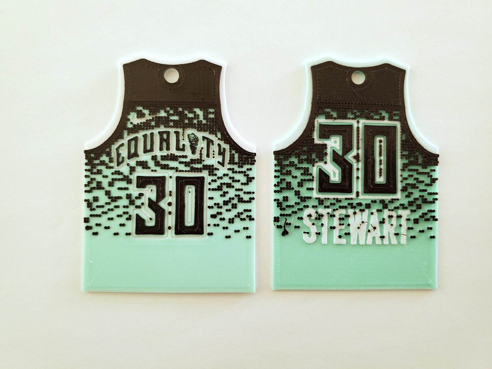 New York NY Liberty WNBA Jersey Magnets and Ornaments Ionescu Stewart ...