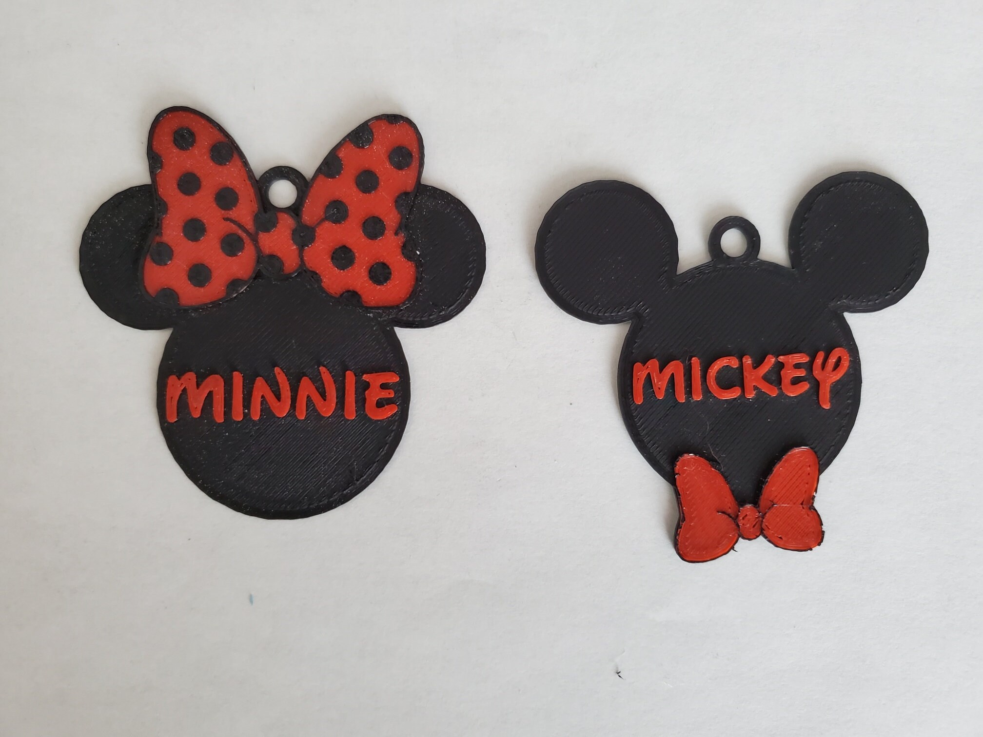Custom Mickey Mouse and Minnie Mouse Magnets, Ornaments and Pins Disney ...