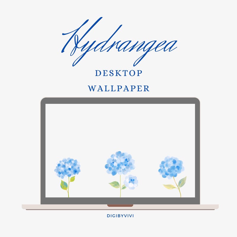Hydrangea Wallpaper - Etsy