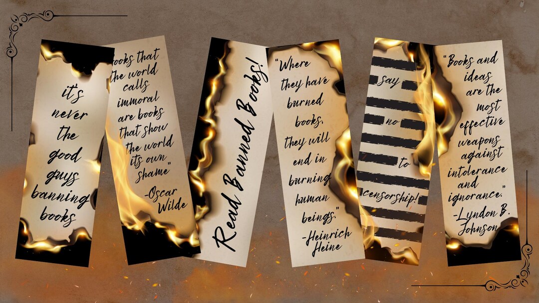 Banned Books Bookmarks - Digital Download - Etsy Canada