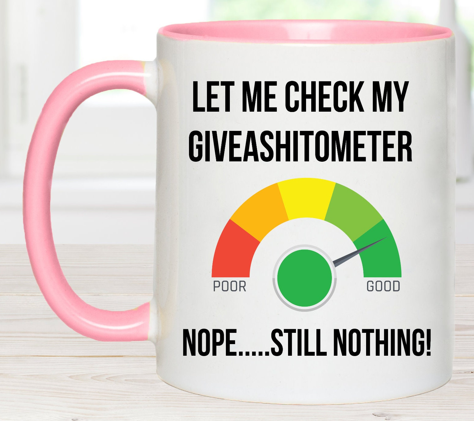 Let Me Check My Giveashitometer, Funny Mug, Funny Mugs, Sarcastic Mug ...
