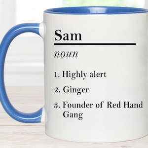 Noun Mug to Personalise, Noun Mug, Gift for Dad, Name Definition ...