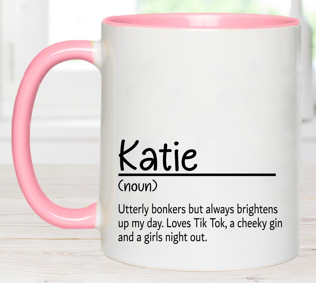 Personalised Mug With Name and Custom Text, Noun Definition Mug to ...