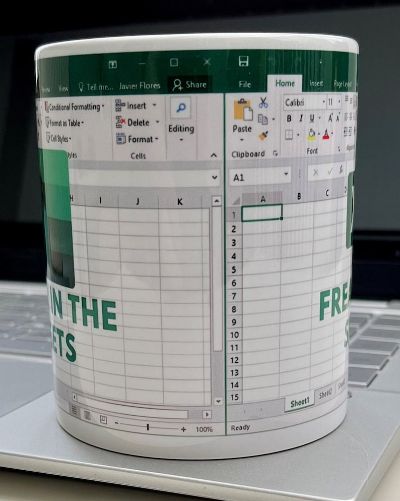 Excel Freak in the Sheet Mug Funny Excel Spreadsheet Mug - Etsy UK