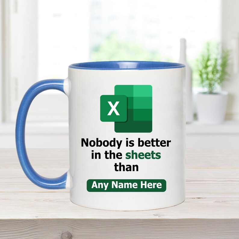 Excel Freak in the Sheet Mug, Excel Spreadsheet Mug, Accountant Funny ...