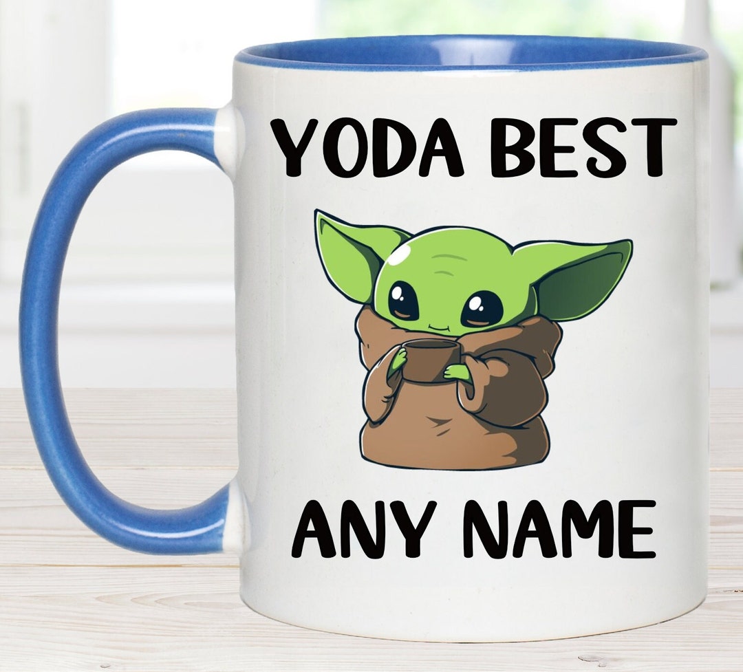 Personalised Baby Yoda Mug, Funny Coffee Mug, Star Wars Gift ...