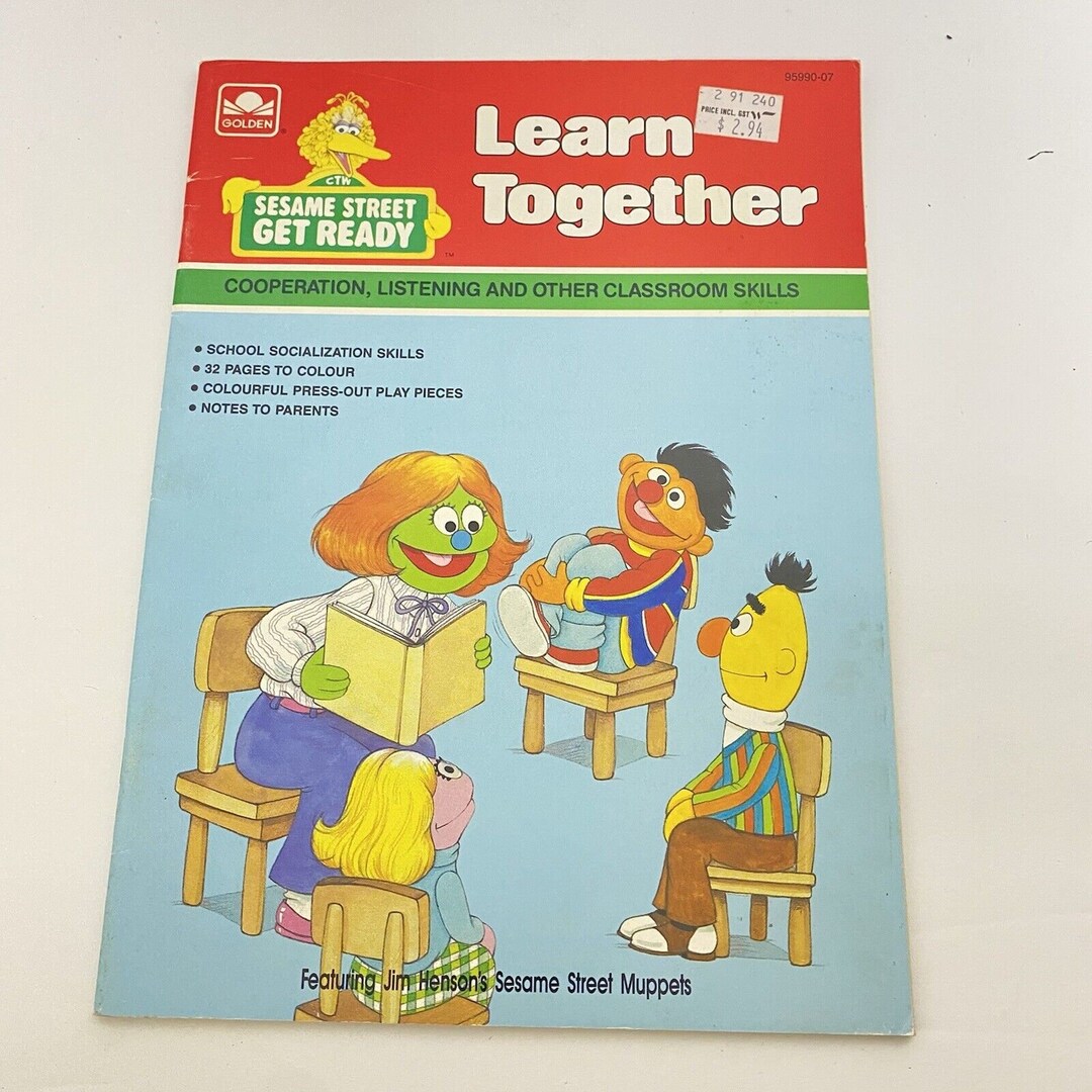Sesame Street Get Ready Activity Book - Learn Together - Etsy
