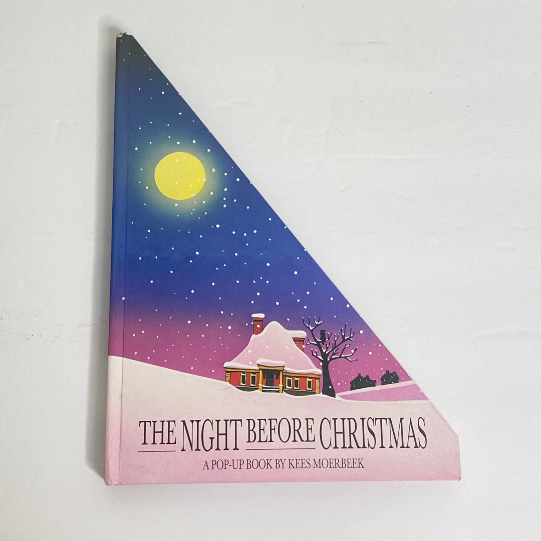 1992 the Night Before Christmas Triangle Pop-up Book Kees - Etsy