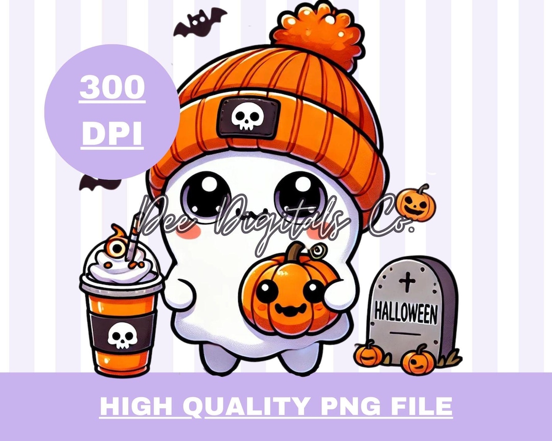 Digital Ghost Art, Ghost Design Png, Halloween Sublimation, Gothic ...