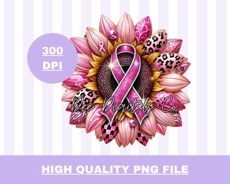 Breast Cancer Daisy Clipart, Breast Cancer Png, Daisy Cancer Awareness ...