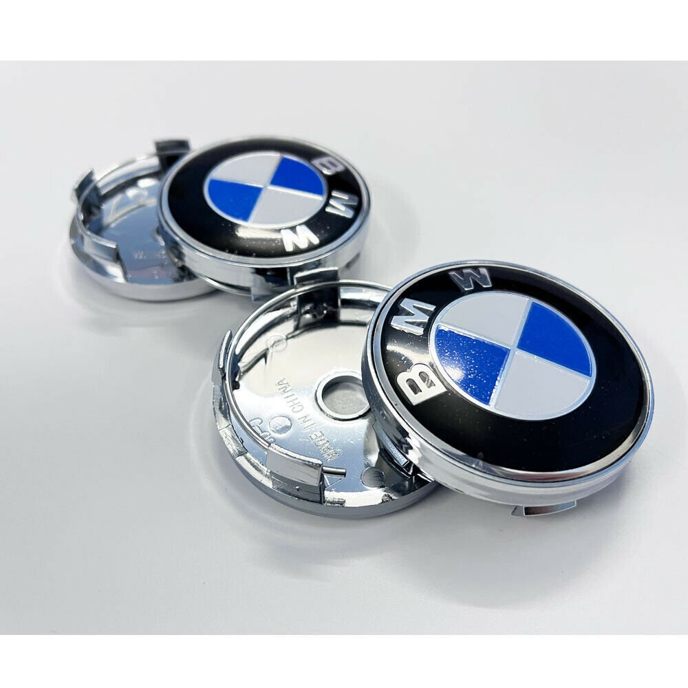 Set of 4 BMW Logo Hub Caps 56mm Rim Wheel Center Hubcap Auto Clip NEW ...