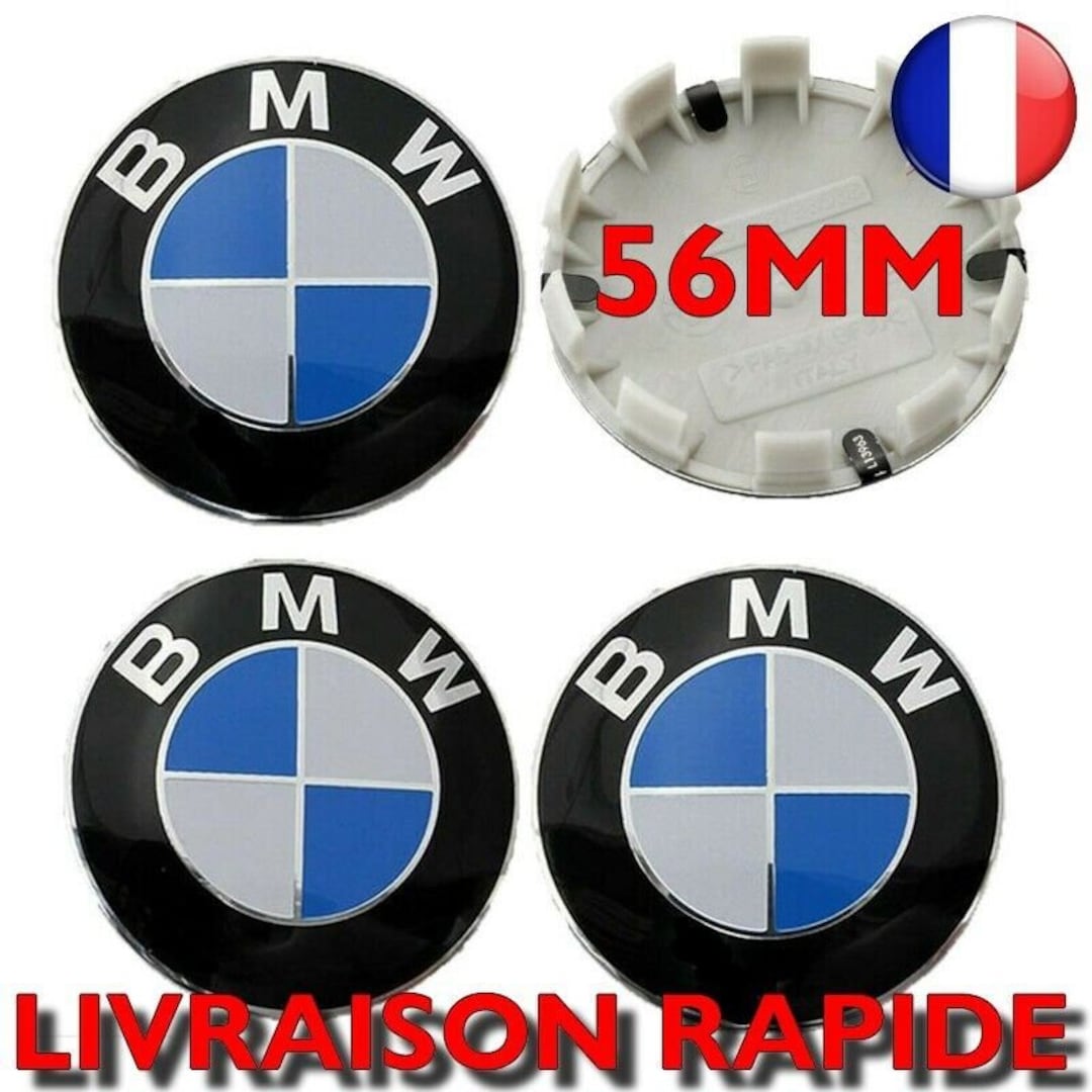 Set of 4 BMW Logo Hub Caps 56mm Rim Wheel Center Hubcap Auto Clip NEW ...
