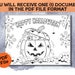 Halloween Candy Pumpkin Coloring Page Halloween Party Activity Sheet ...