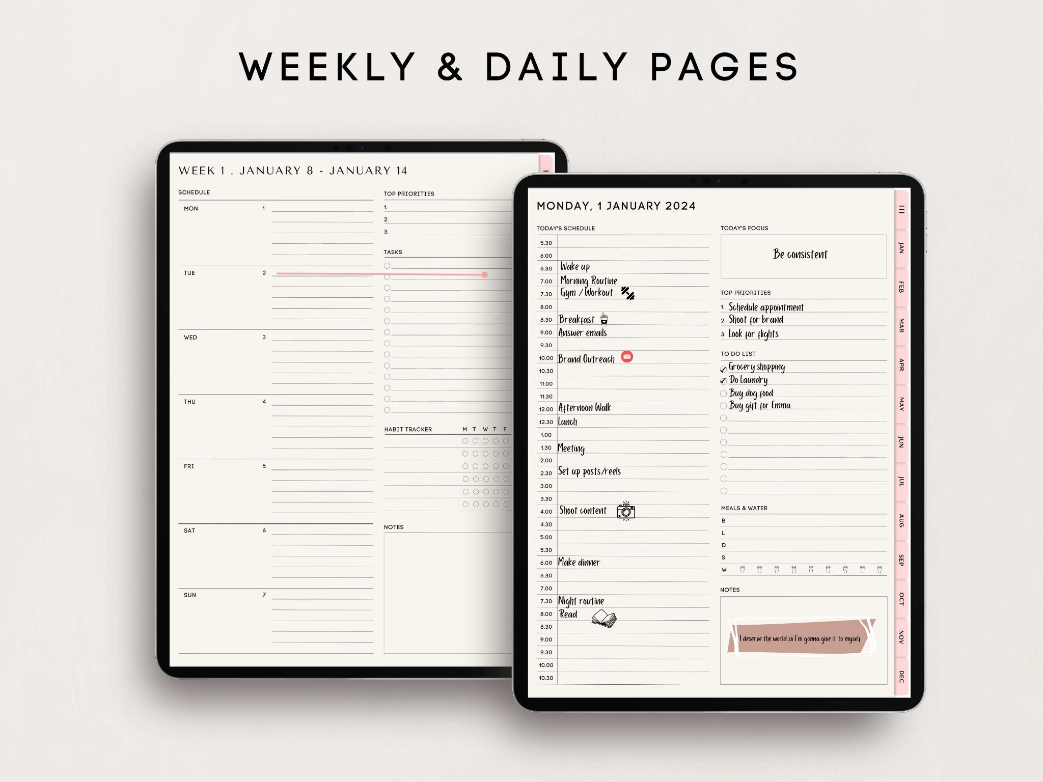 Digital Planner 2024 Goodnotes Planner Notability Planner Daily Planner ...
