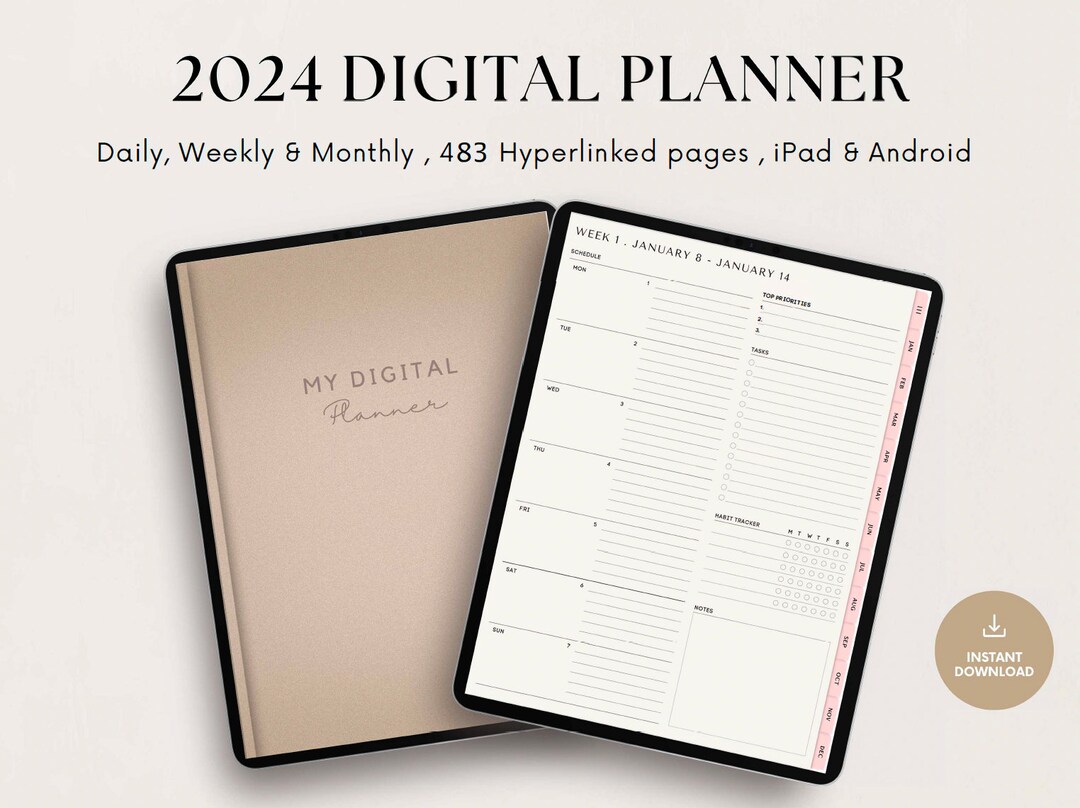Digital Planner 2024 Goodnotes Planner Notability Planner Daily Planner ...