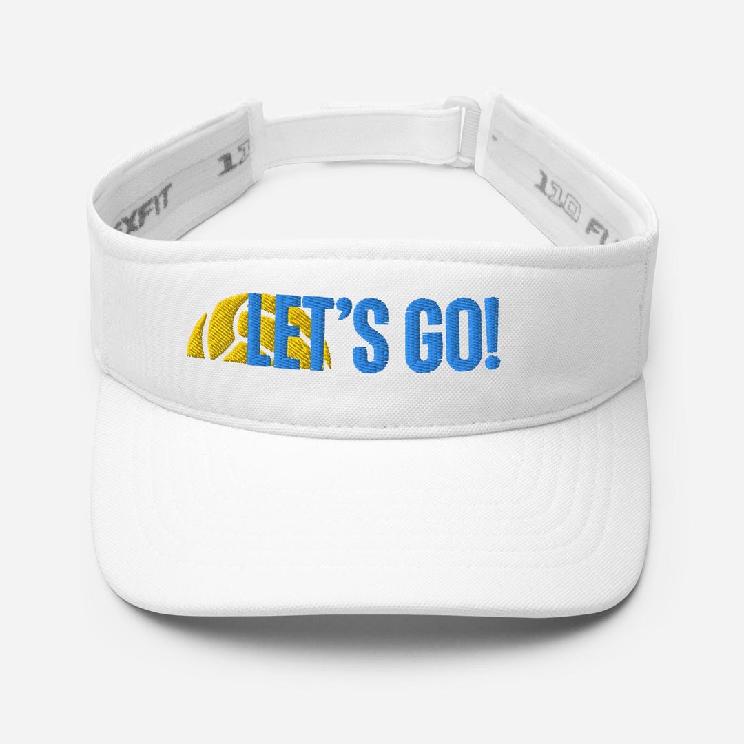LET'S GO Beach Volleyball Visor Cap Hat - Etsy
