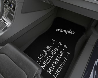 Custom Car Mats 2x Front, Personalized Car Mats, Customized Car Mats ...