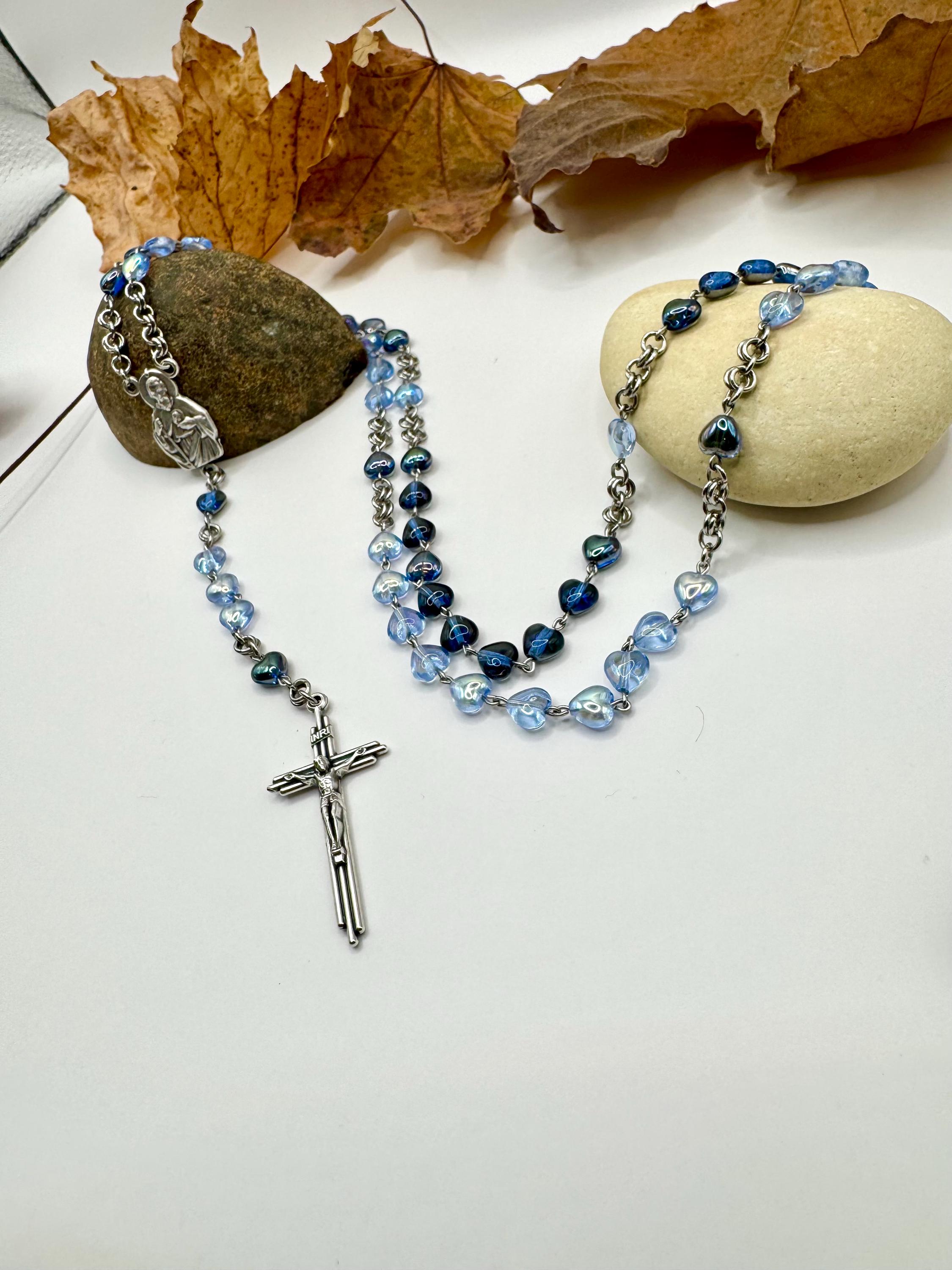 5 Decade Catholic Rosary, Prayer Beads - Etsy