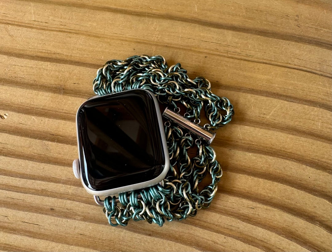 Chainmail Apple Watch Band 40mm. Light Weight Aluminum Chainmail With ...