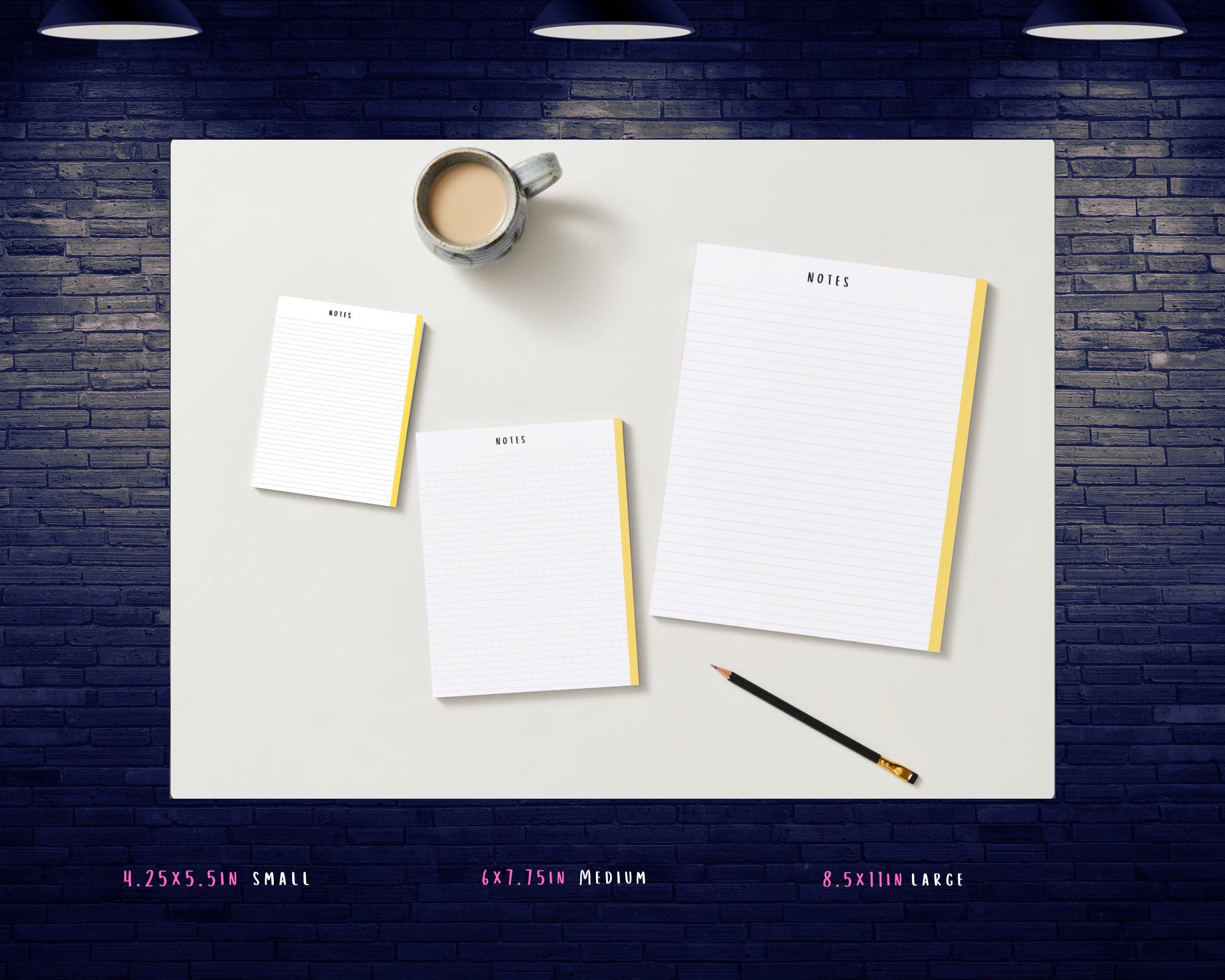 Pastel Printable Page Notes, Instant, Download, Note Taking, Note Pad ...