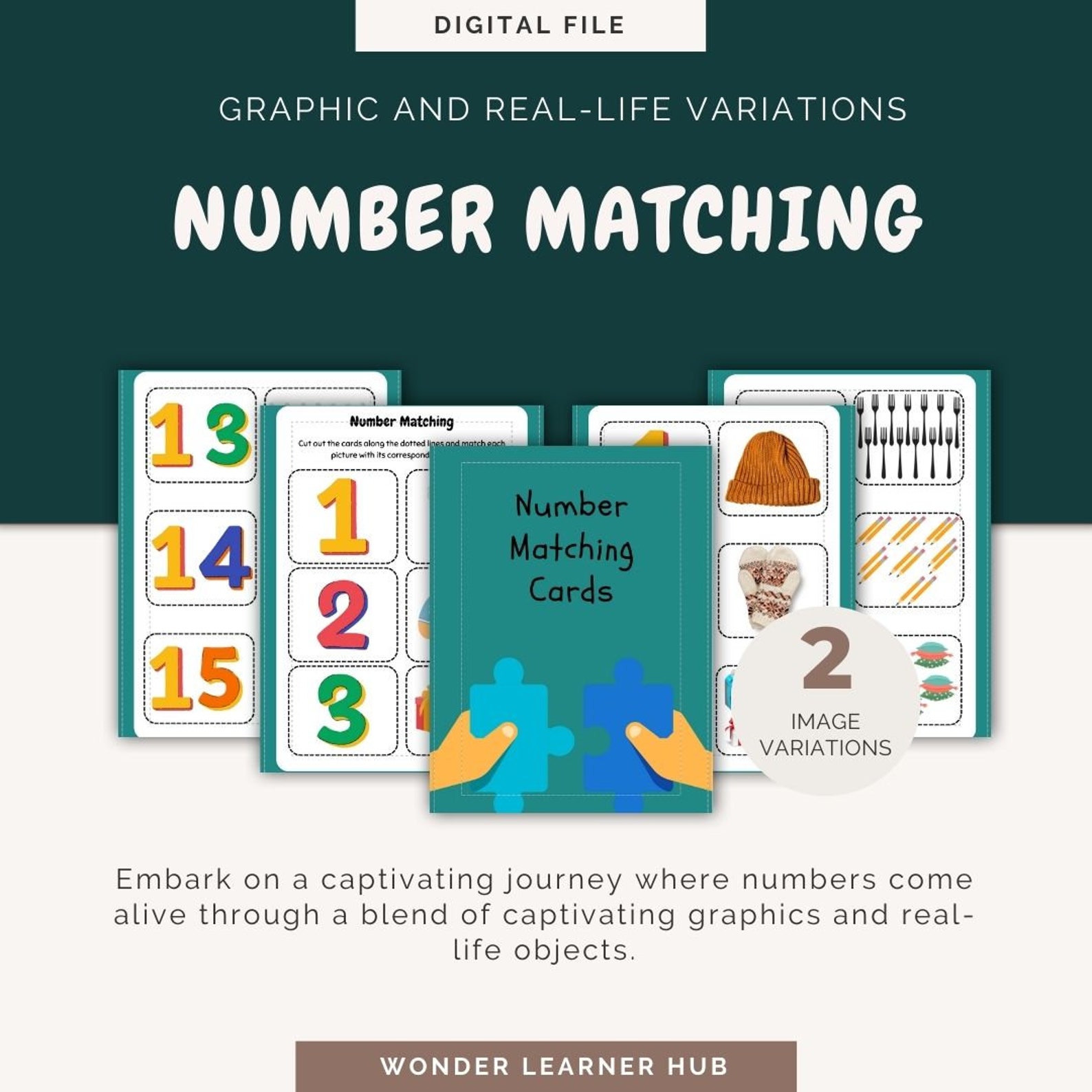 Number Matching Cards, Number Worksheets, Preschool Worksheets ...