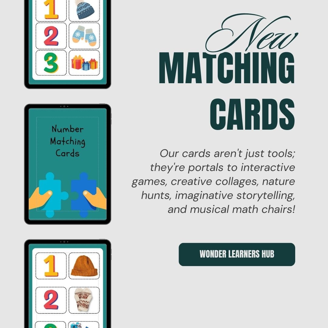 Number Matching Cards, Number Worksheets, Preschool Worksheets ...
