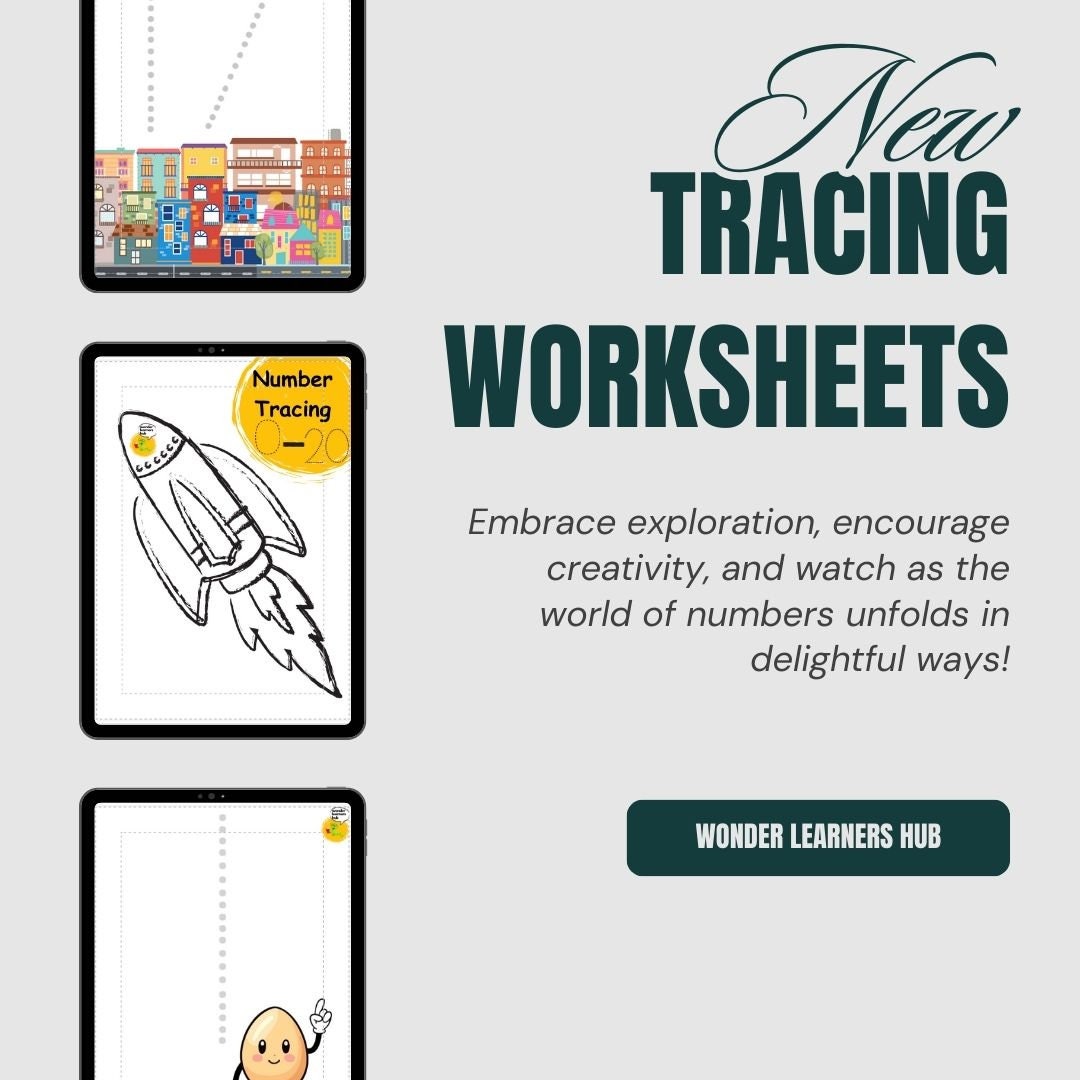 Number Tracing 0-20, Preschool Number Tracing, Digital Workbook ...