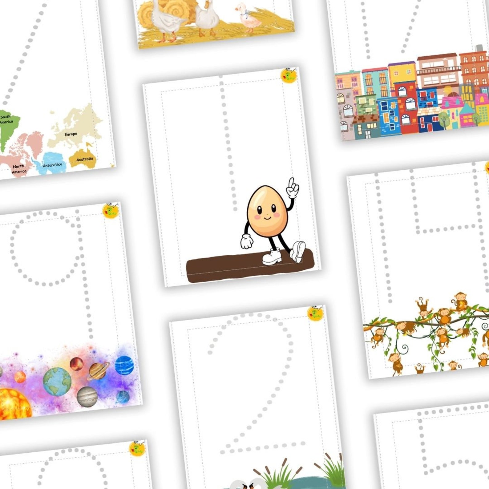 Number Tracing 0-20, Preschool Number Tracing, Digital Workbook ...