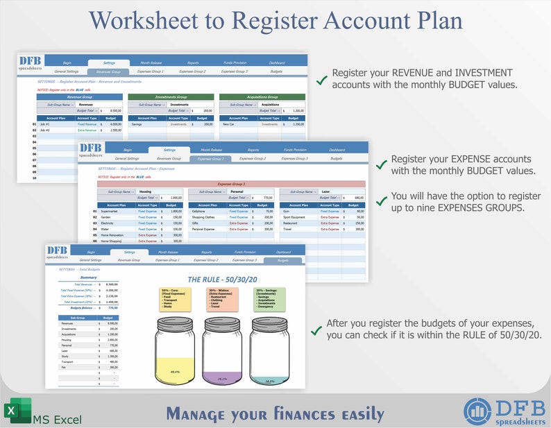 Ultimate Personal Finance Spreadsheet, Manage Your Money Like a Pro ...