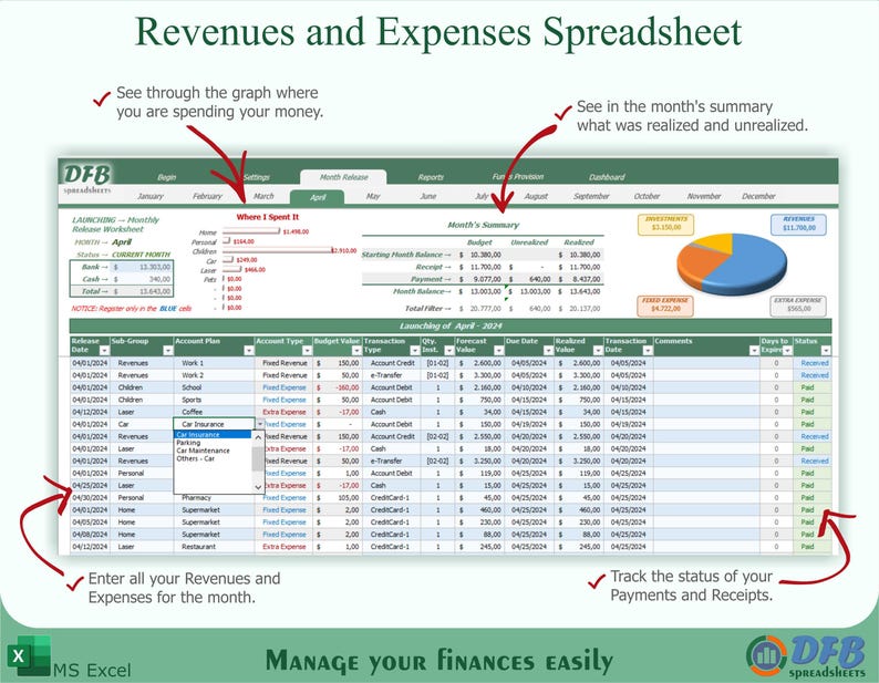 Ultimate Personal Finance, Budget Planner, Comprehensive Personal ...