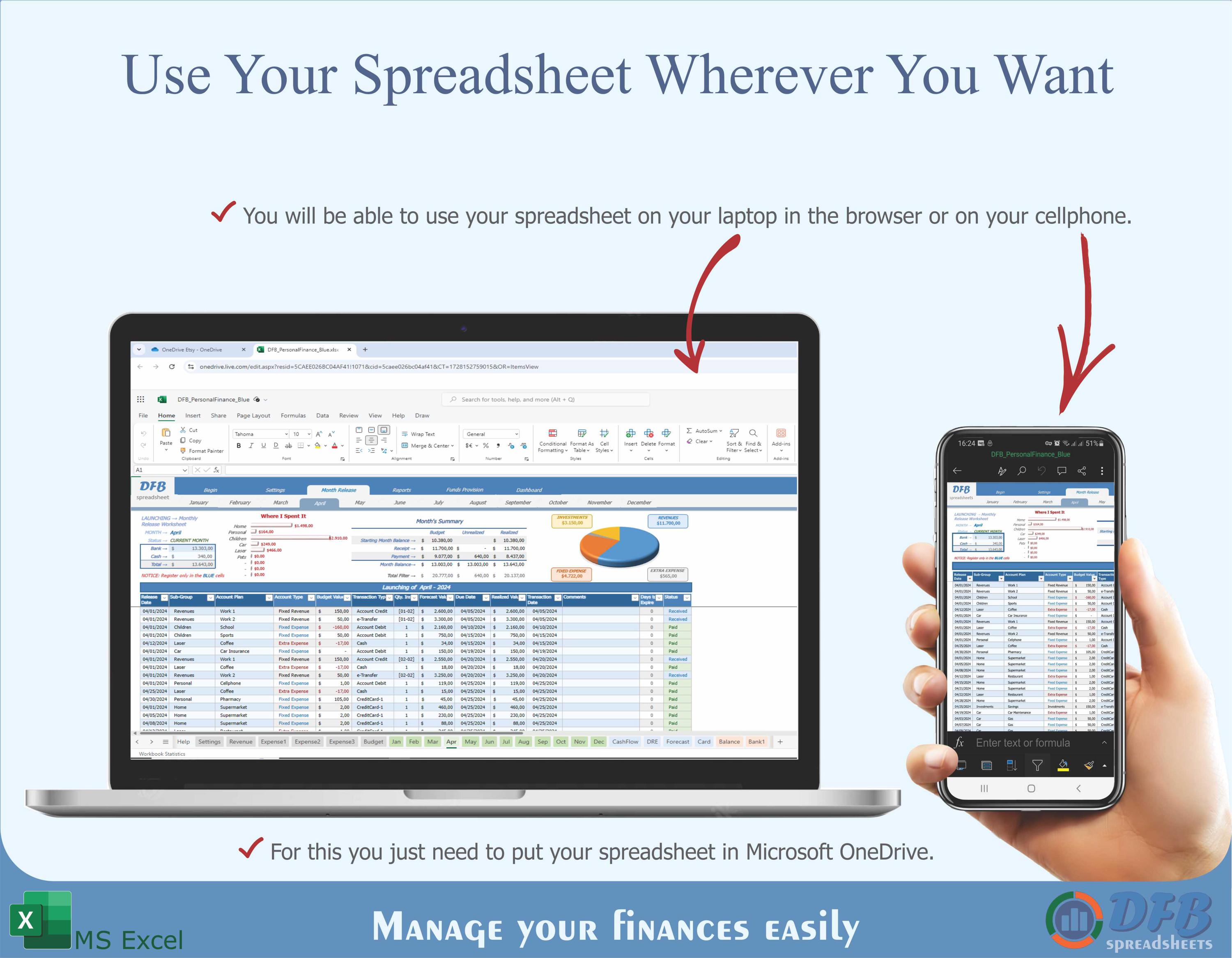 Ultimate Personal Finance Spreadsheet, Manage Your Money Like a Pro ...