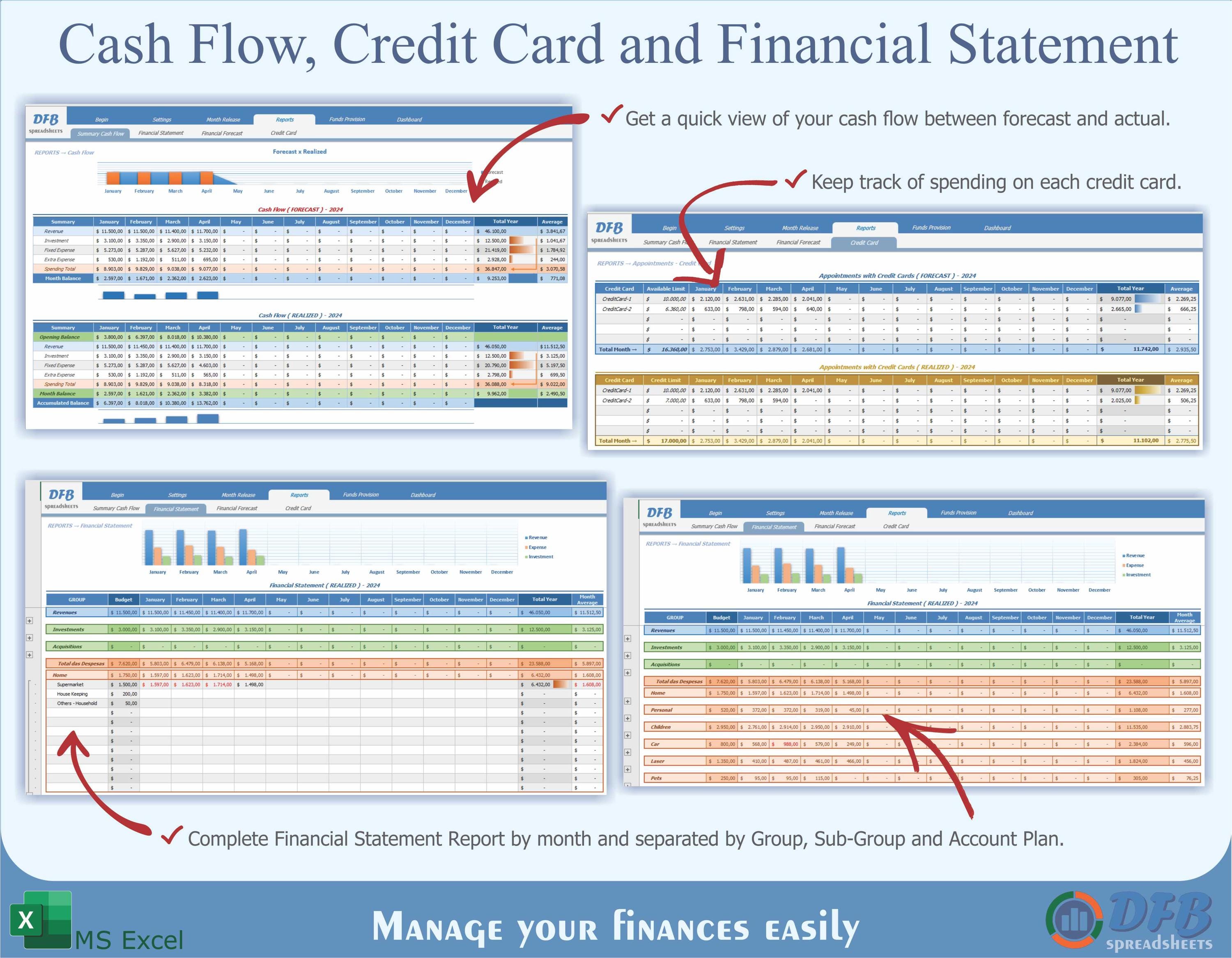 Ultimate Personal Finance Spreadsheet, Manage Your Money Like a Pro ...