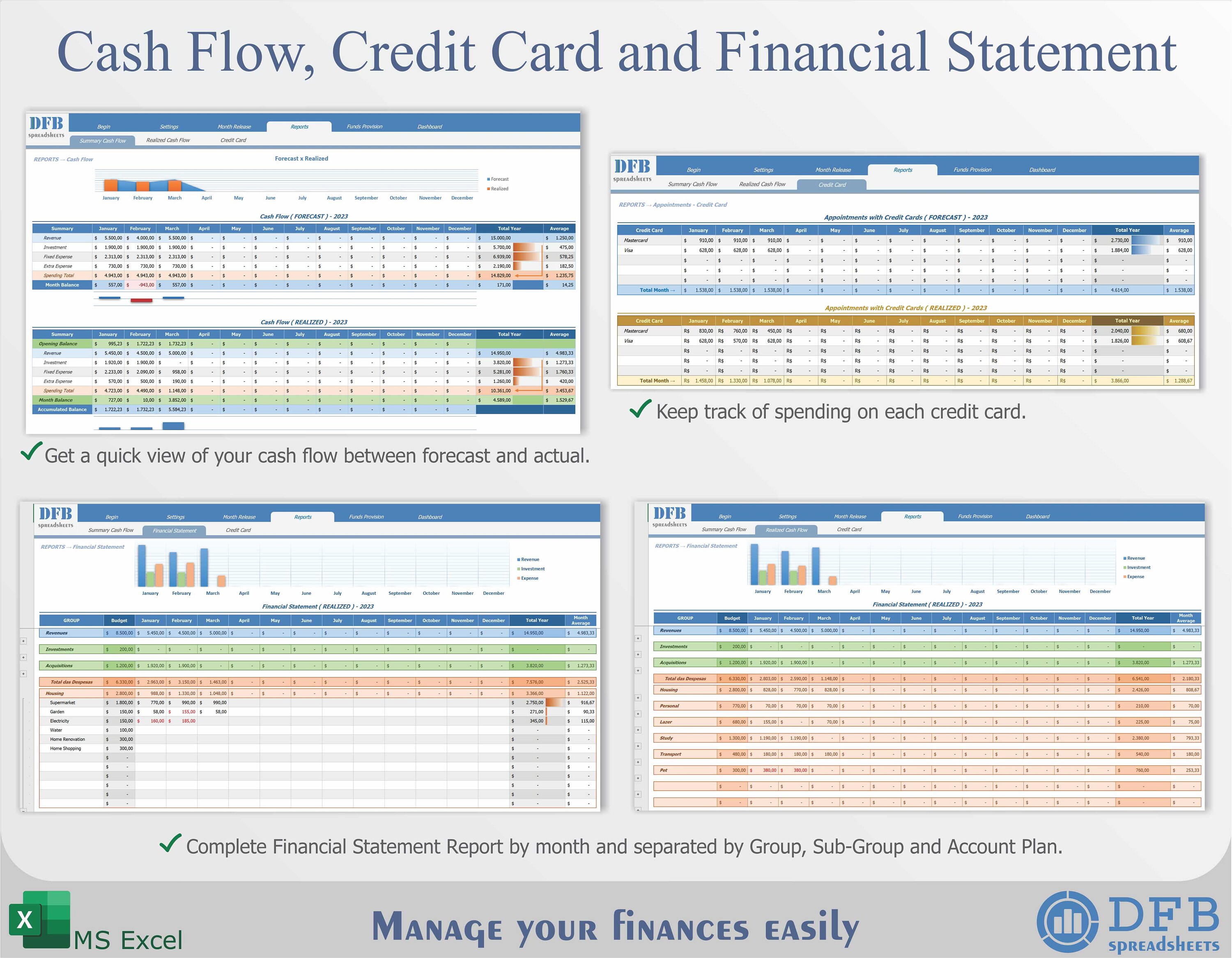 Ultimate Personal Finance Spreadsheet, Manage Your Money Like a Pro ...