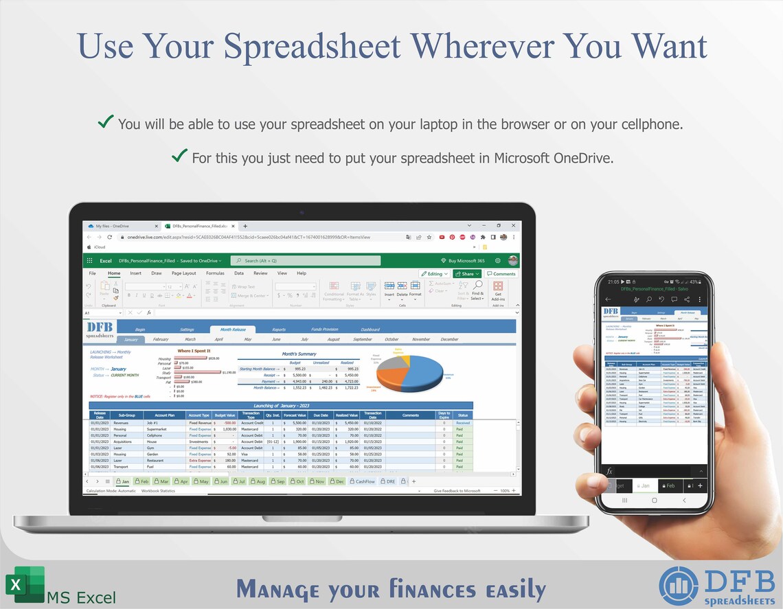 Ultimate Personal Finance Spreadsheet, Manage Your Money Like a Pro ...