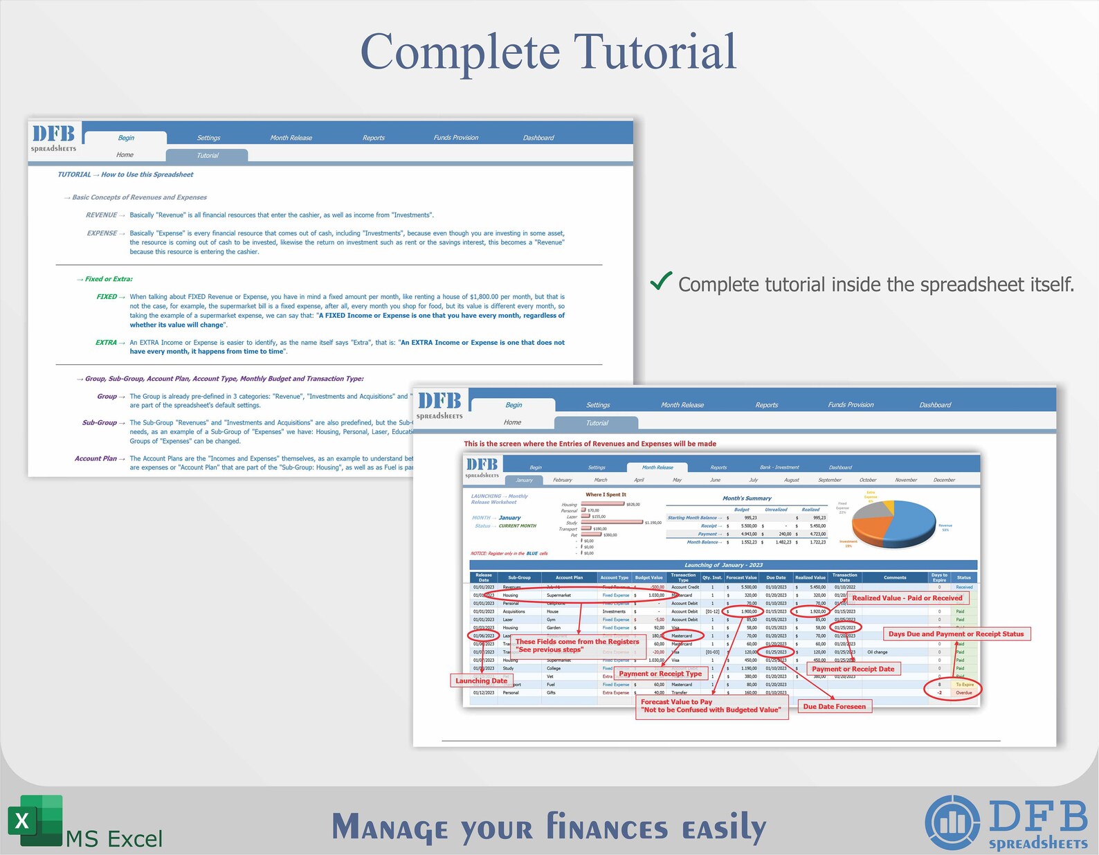 Ultimate Personal Finance Spreadsheet, Manage Your Money Like a Pro ...