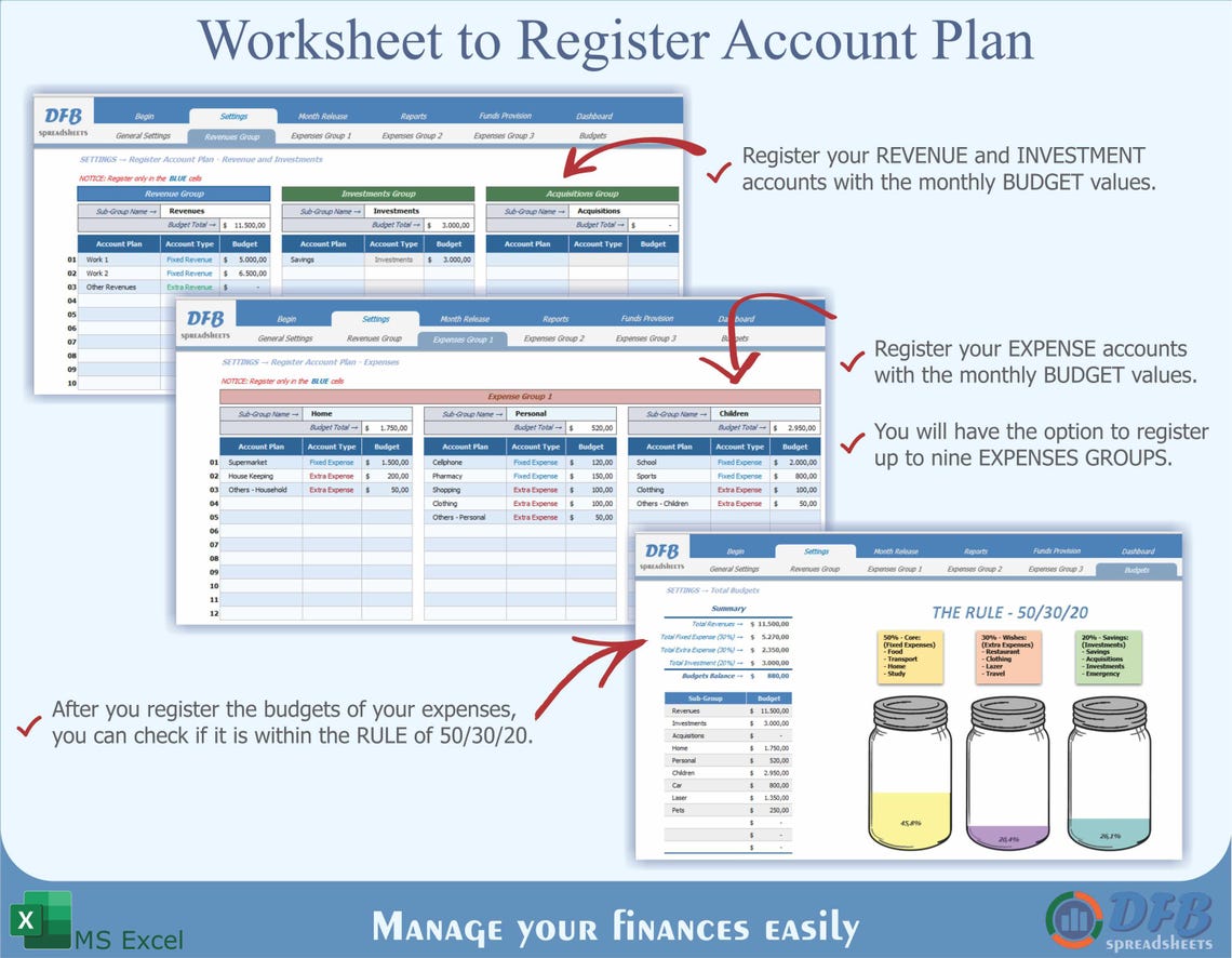 Ultimate Personal Finance Spreadsheet, Manage Your Money Like a Pro ...