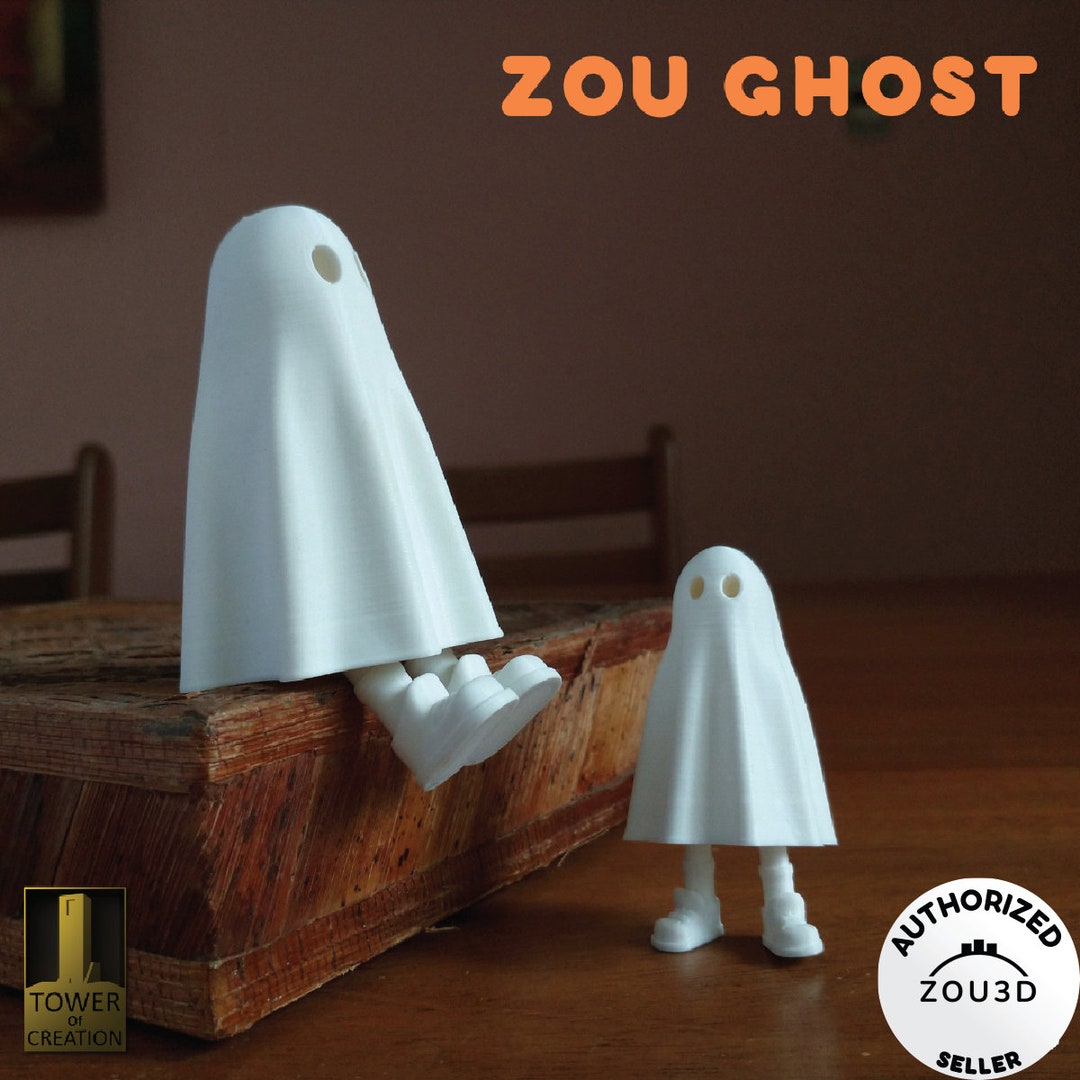 Cute Ghost With Feet Zou Ghost zou3d - Etsy