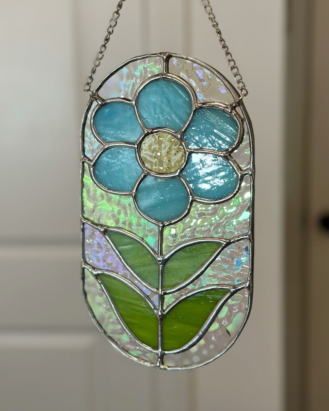 Stained Glass Spring Flower Suncatcher - Etsy