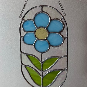 Stained Glass Spring Flower Suncatcher - Etsy