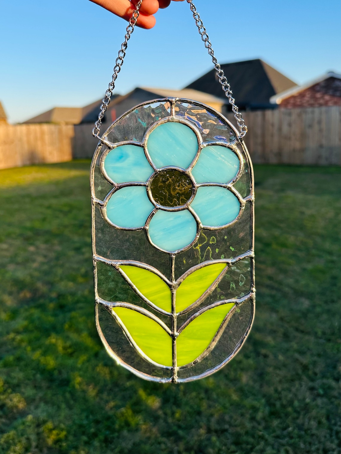 Stained Glass Spring Flower Suncatcher - Etsy