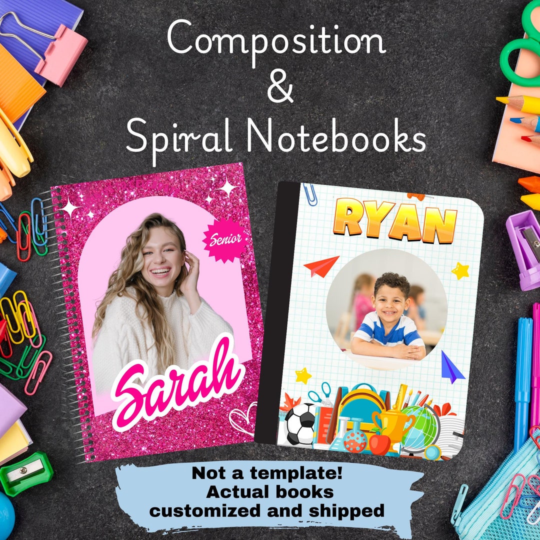 Custom Composition Book | Photo Composition Notebook | Photo Notebook ...