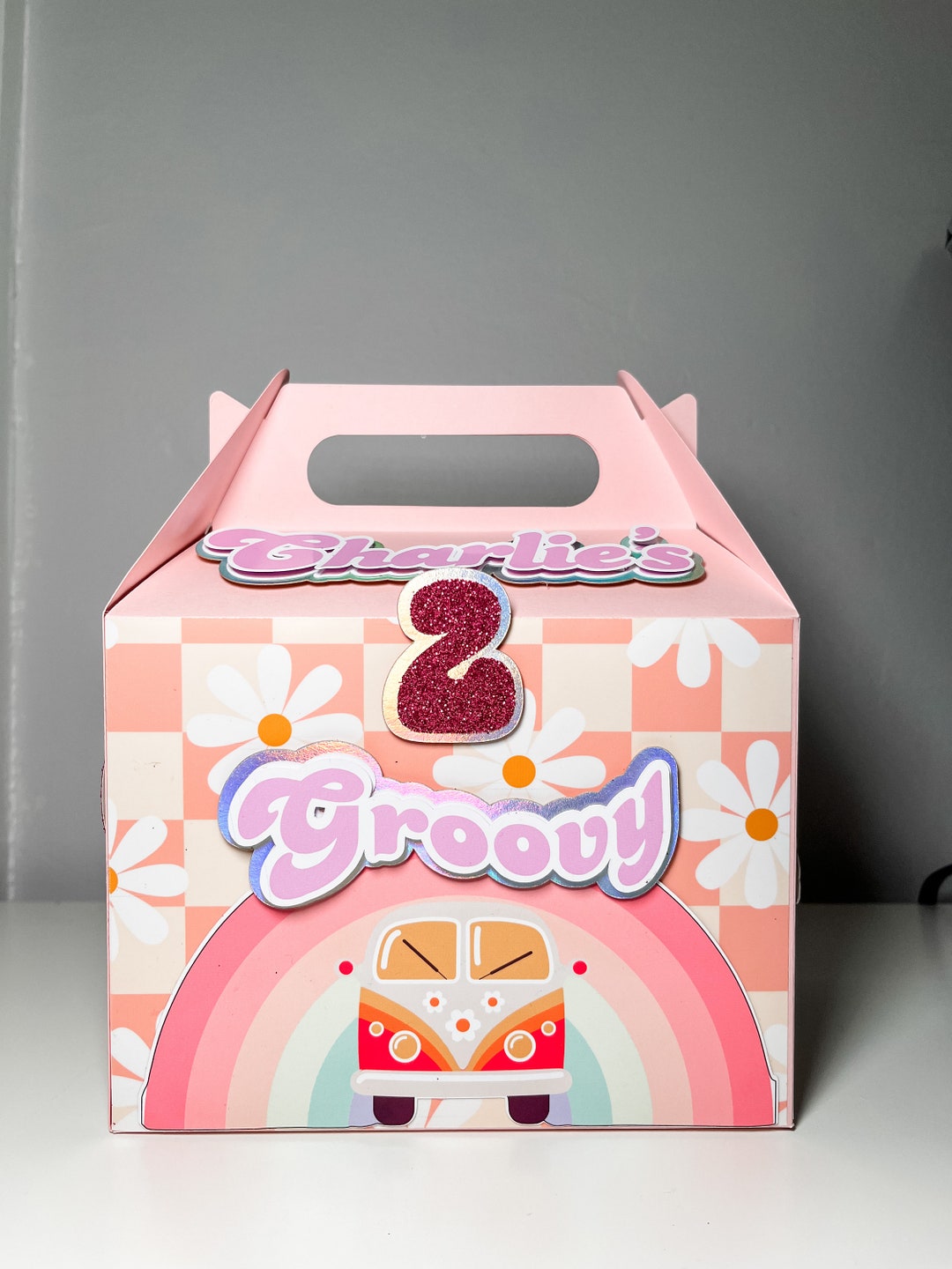 Two Groovy Party Favor Boxes Groovy Birthday Decorations - Etsy