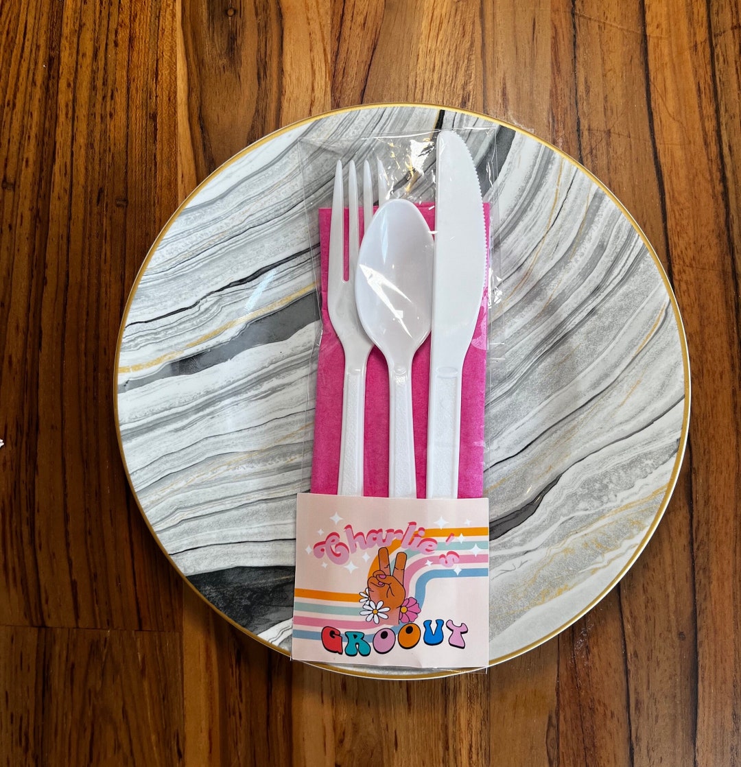 Personalized Two Groovy Utensil Pack themed Birthday Party - Etsy