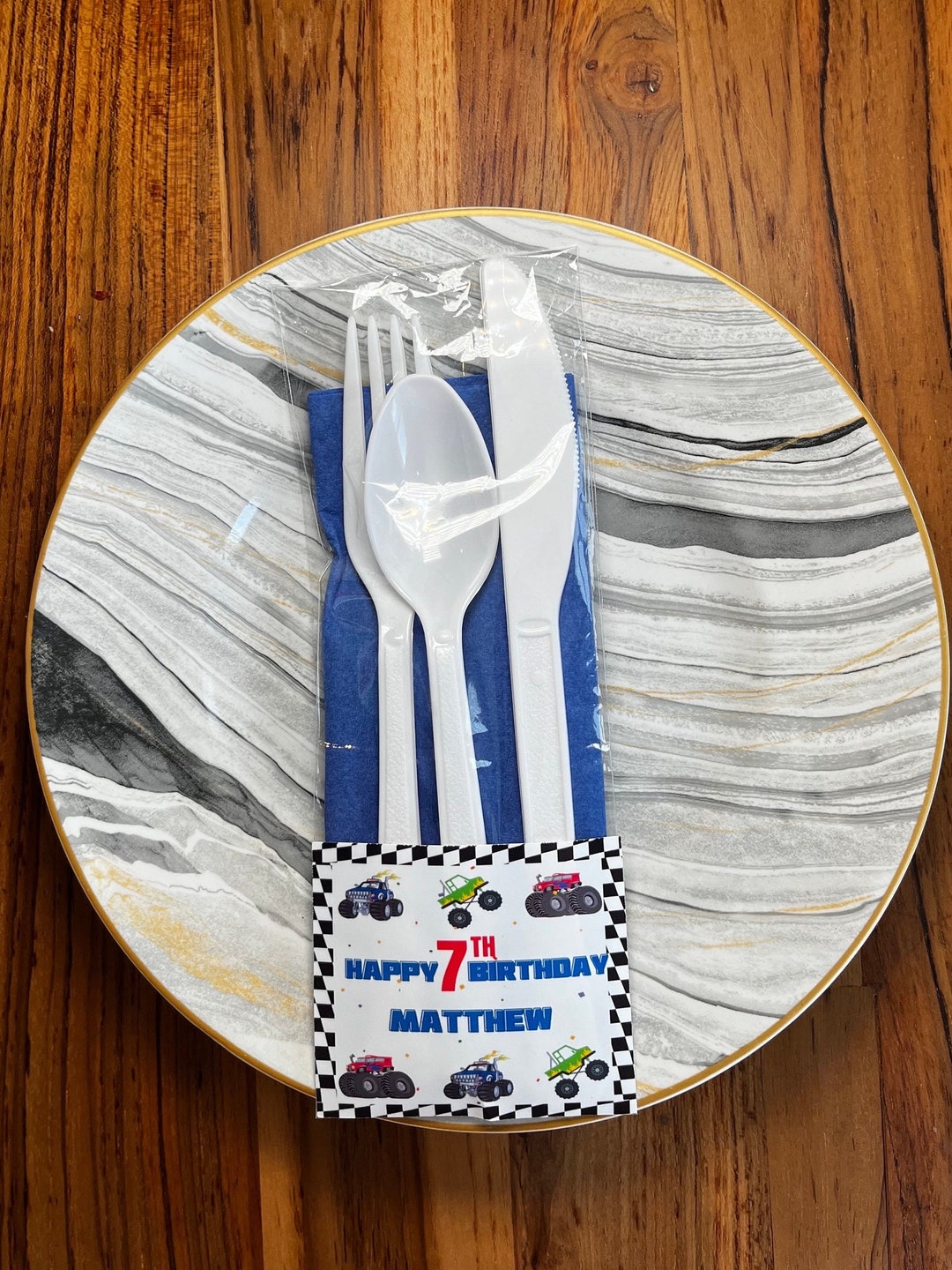 Personalized Monster Trucks Utensil Pack | Monster Truck Themed ...