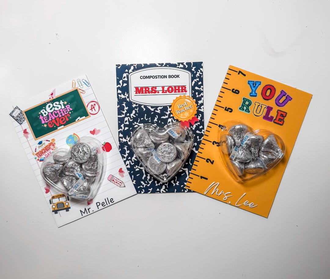 Teacher Appreciation Candy Card | Teacher Appreciation Gift | Teacher ...