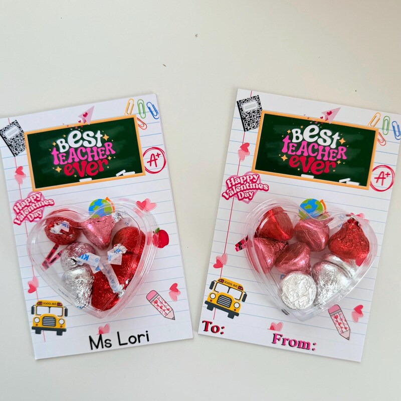 Teacher Valentines - Etsy